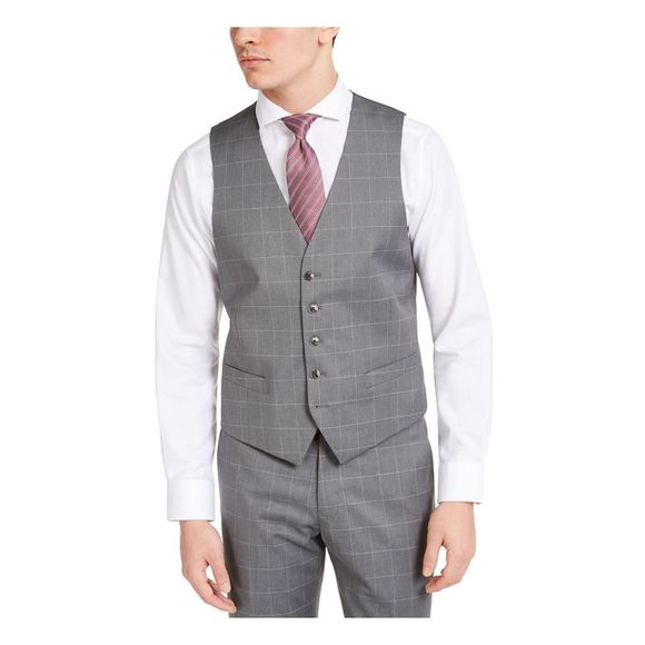 Perry Ellis | Suits & Blazers | Perry Ellis Mens Portfolio Gray Stretch ...